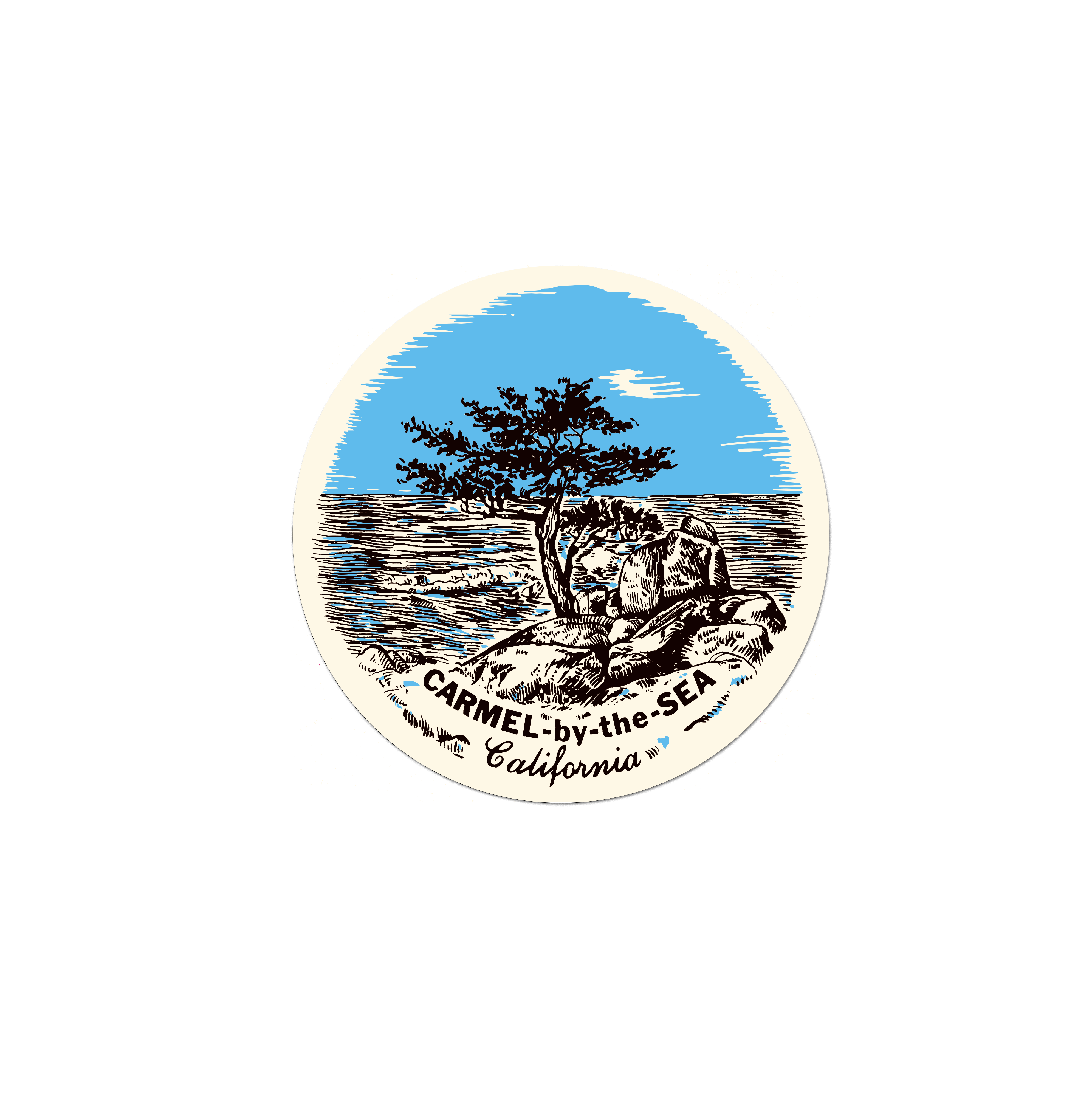 Carmel Sticker – Sweet Bippy Press